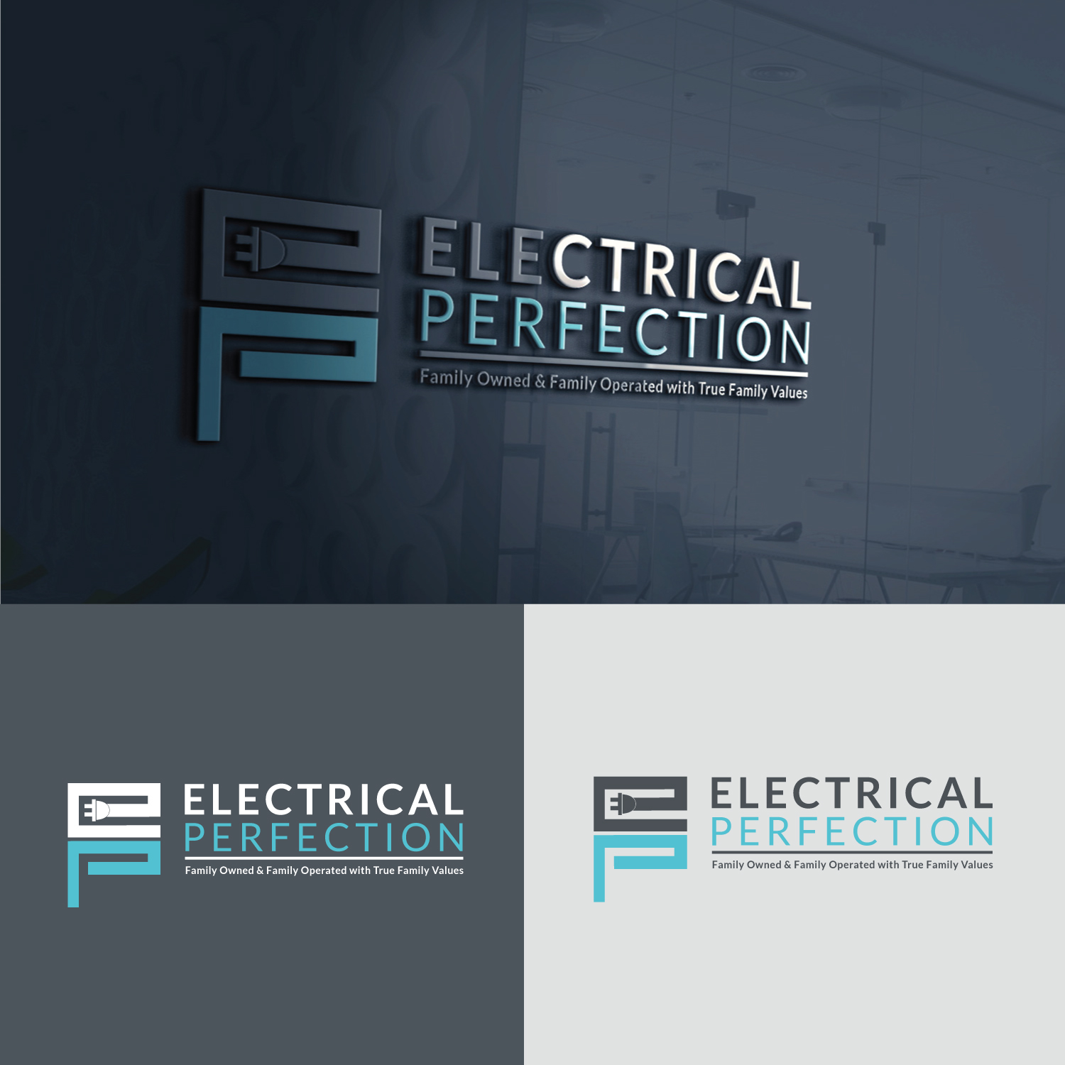 Bold, Serious, Electrician Logo Design for Electrical Perfection LLC, Family Owned & Family ...
