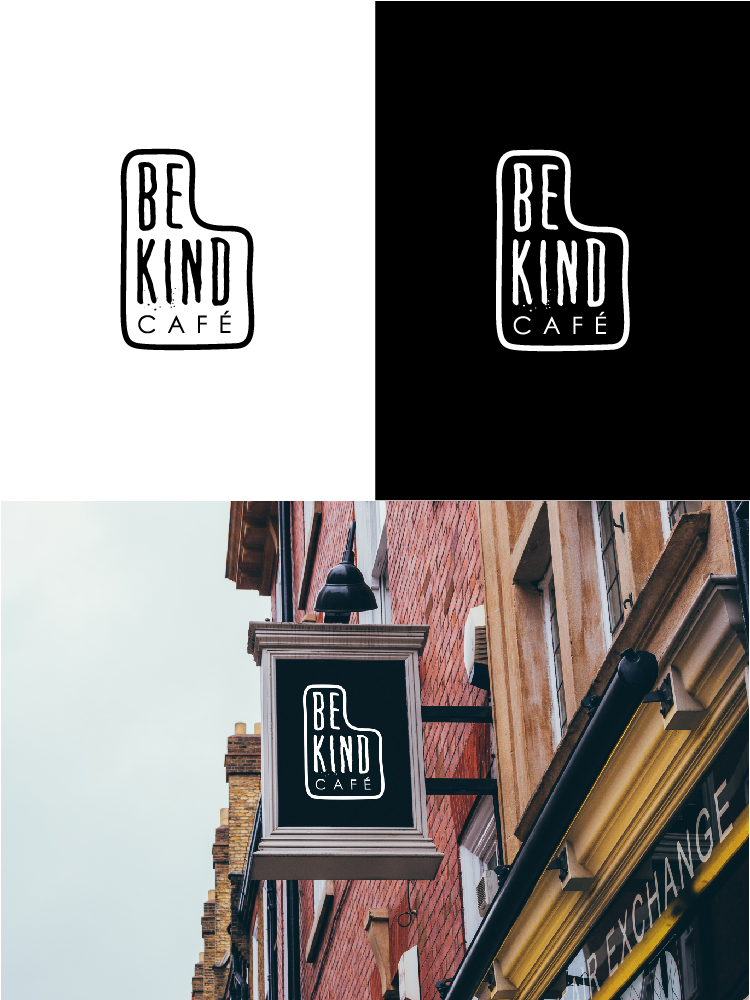 Modern, Feminine, Restaurant Logo Design for BE KIND CAFÉ by ...