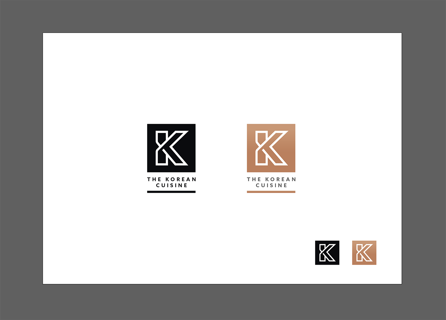 Modern, Professional, Restaurant Logo Design for The K (Korean Cuisine ...