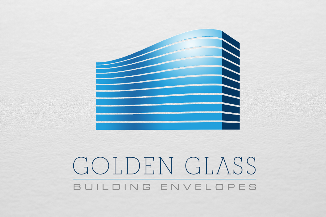 Professional, Serious, Construction Logo Design for Golden Glass ...