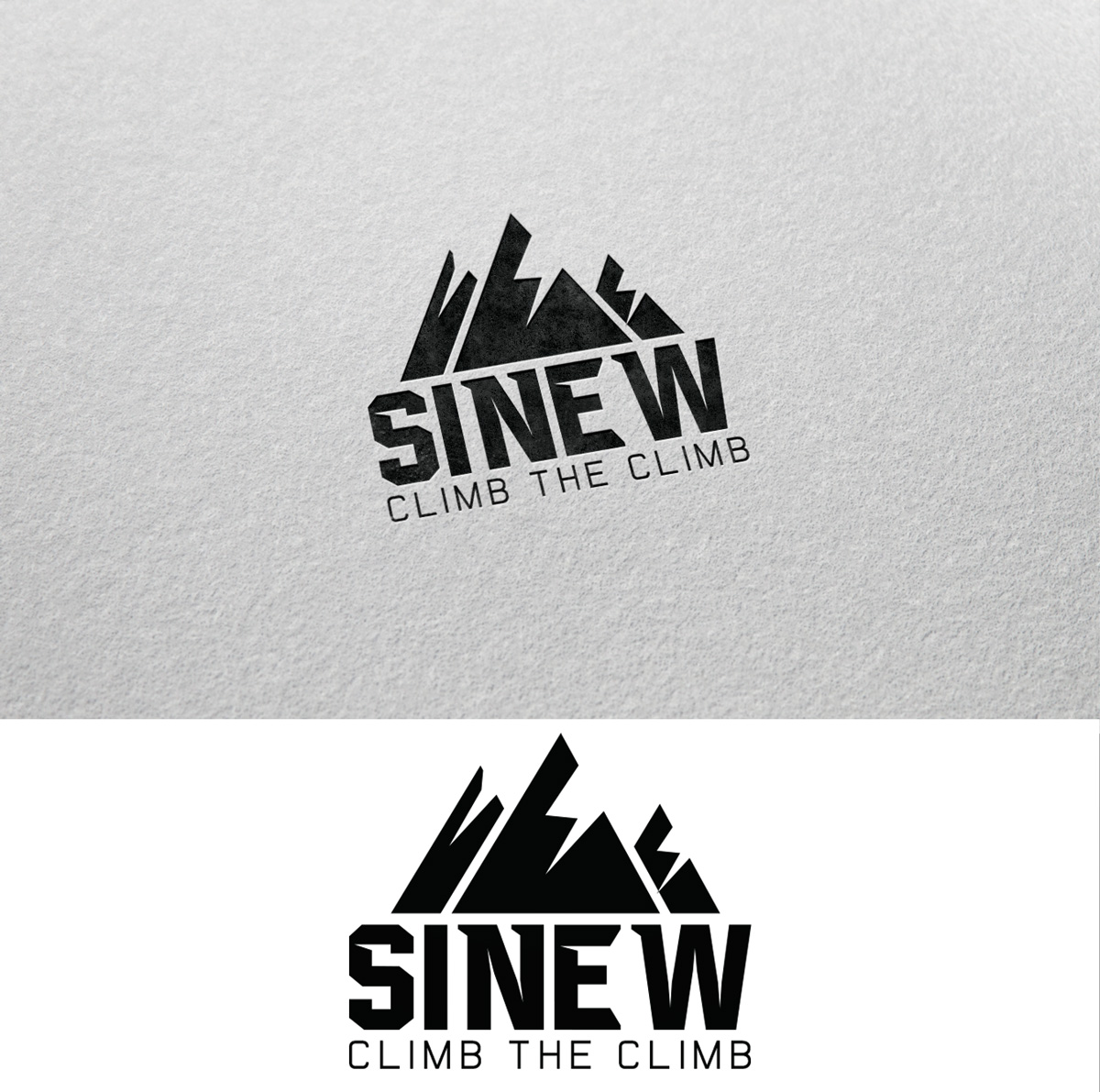 Modern, Masculine, Fitness Logo Design for Sinew, slogan: climb the ...