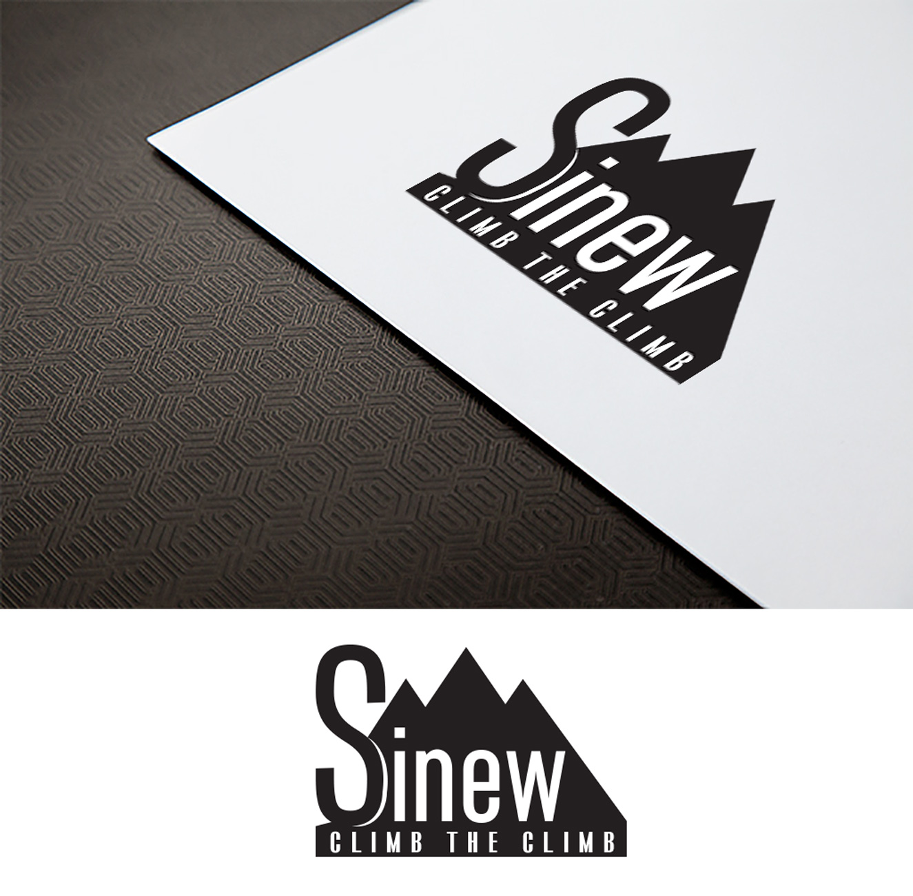 Modern, Masculine, Fitness Logo Design for Sinew, slogan: climb the ...