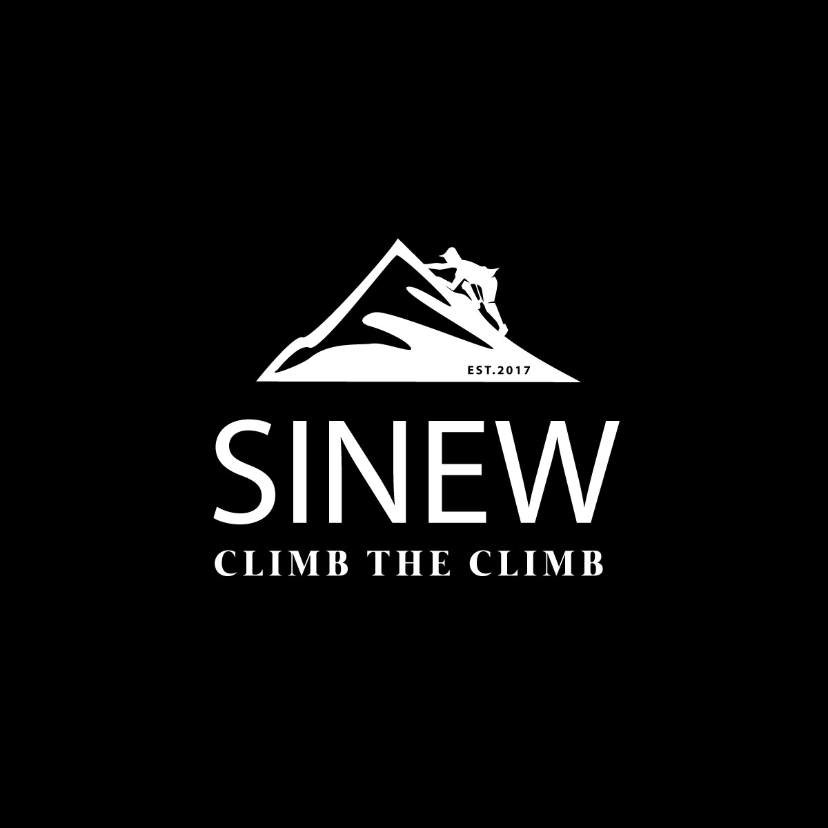 Modern, Masculine, Fitness Logo Design for Sinew, slogan: climb the ...