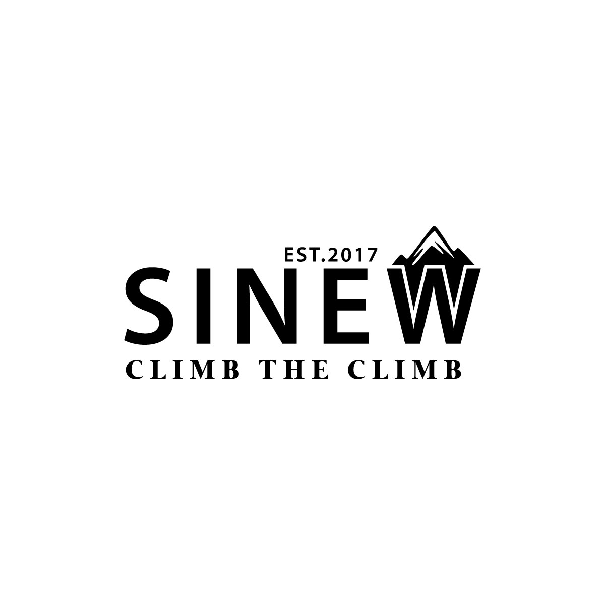 Modern, Masculine, Fitness Logo Design for Sinew, slogan: climb the ...