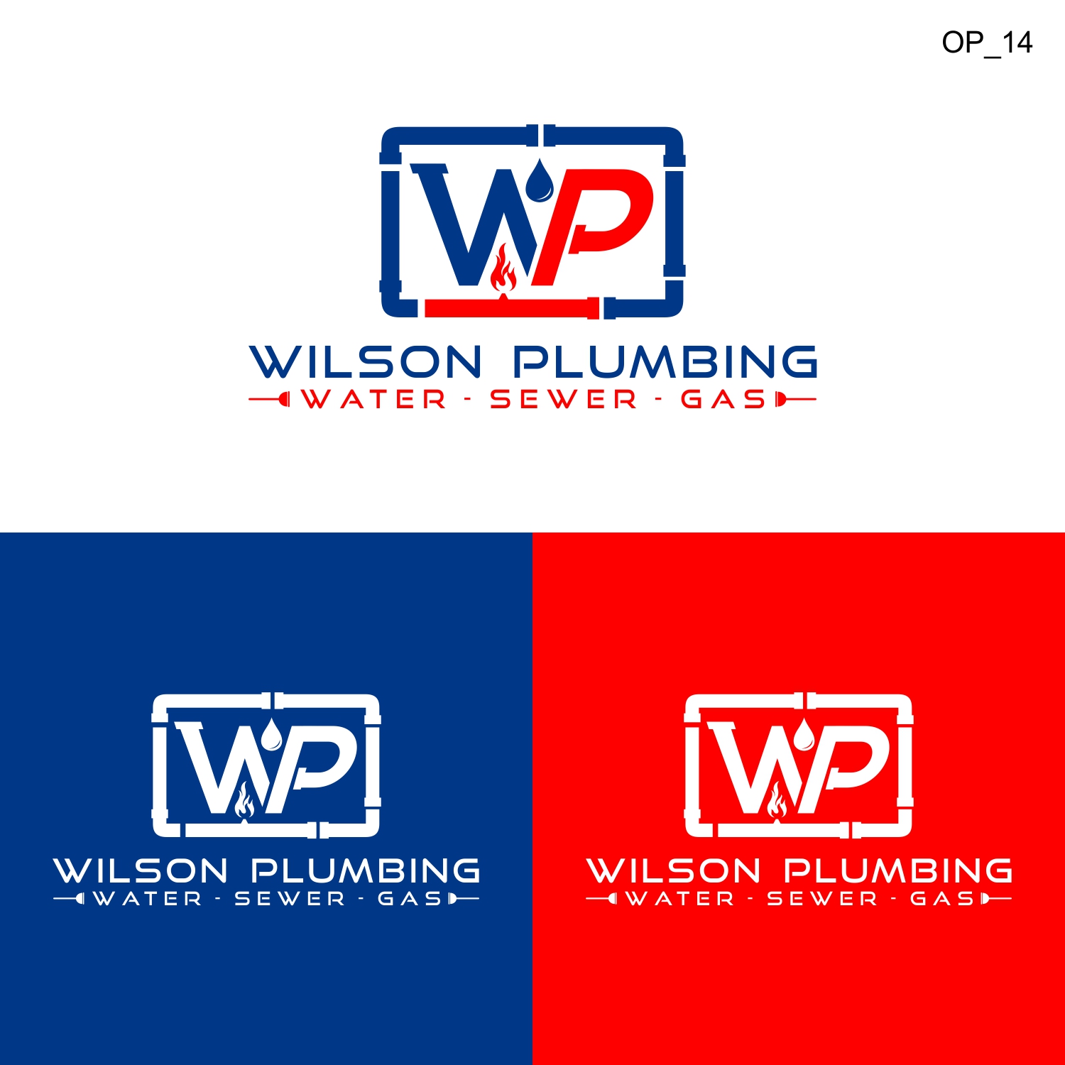 Bold, Playful, Business Logo Design for Wilson Plumbing. Water - Sewer ...