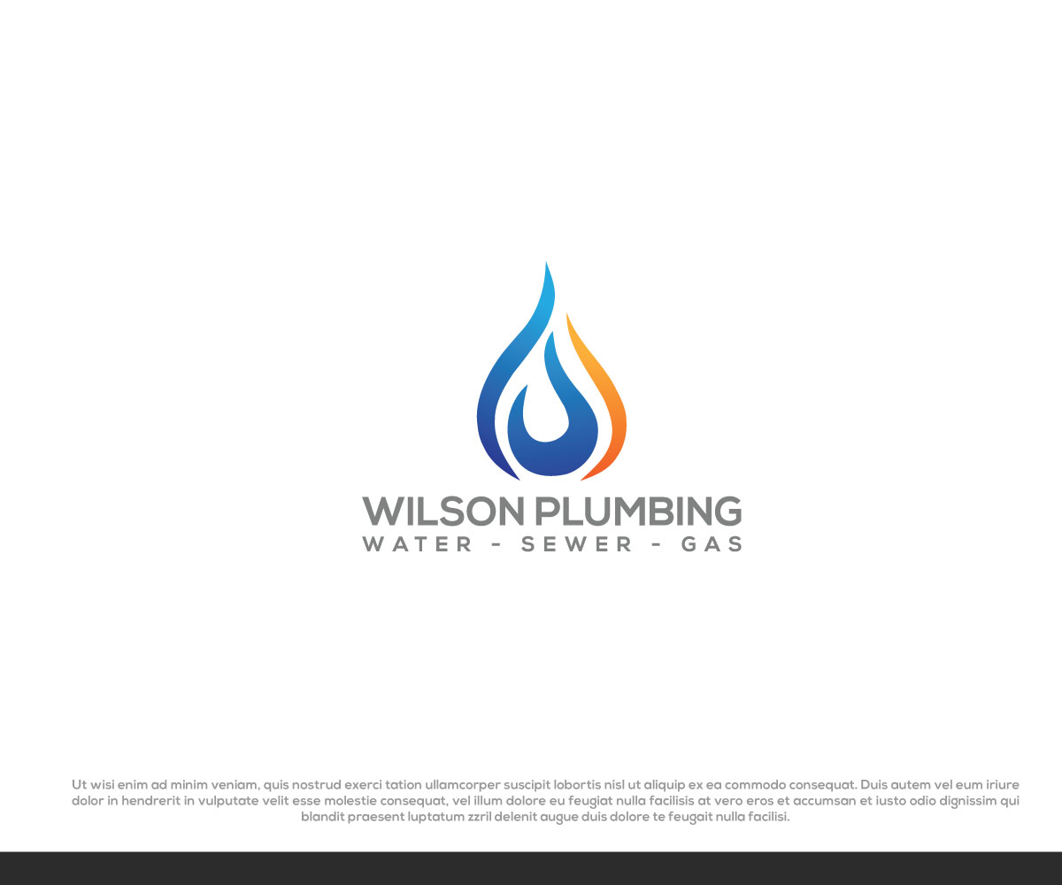 Bold, Playful, Business Logo Design for Wilson Plumbing. Water - Sewer ...