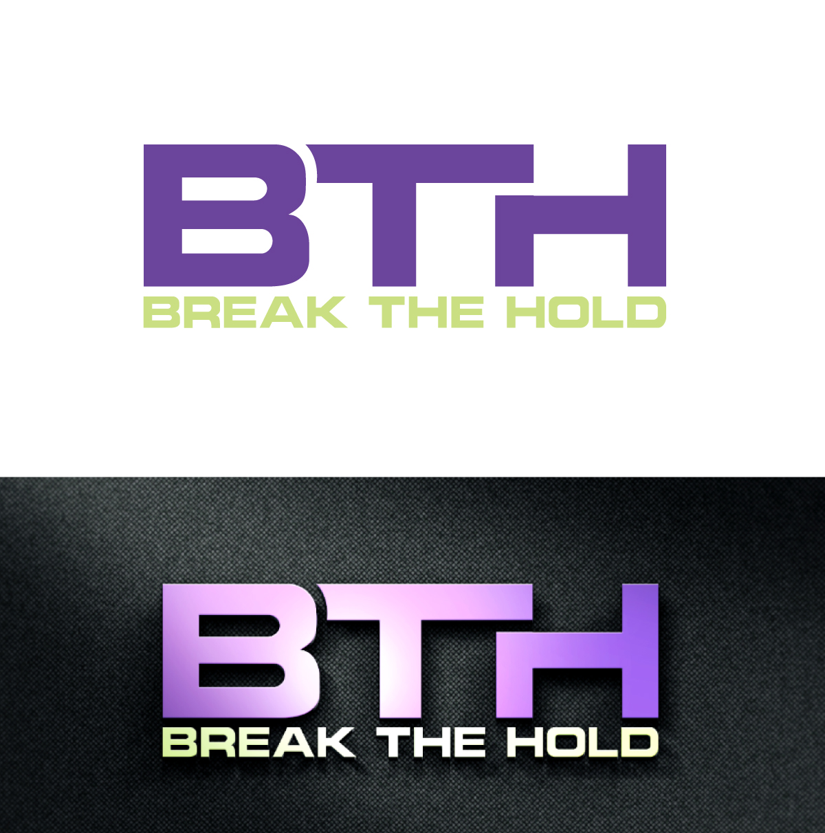 Masculine, Bold Logo Design for BTH Break the hold by JolieDesign ...