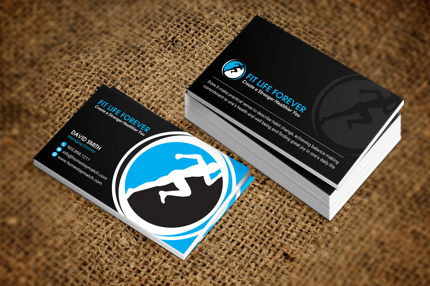 Bold, Serious, Fitness Business Card Design for Create A Stronger ...