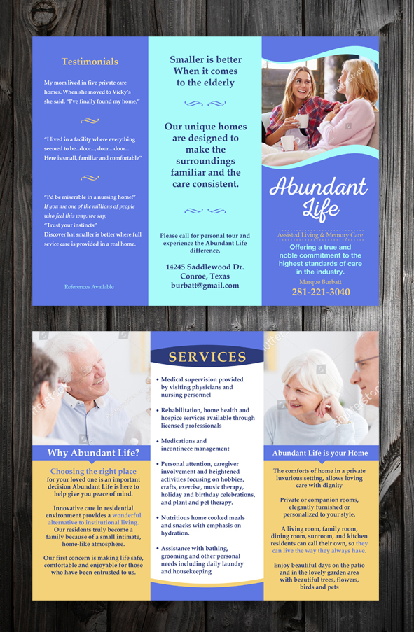 Elegant, Personable, Environment Flyer Design for Abundant Life ...