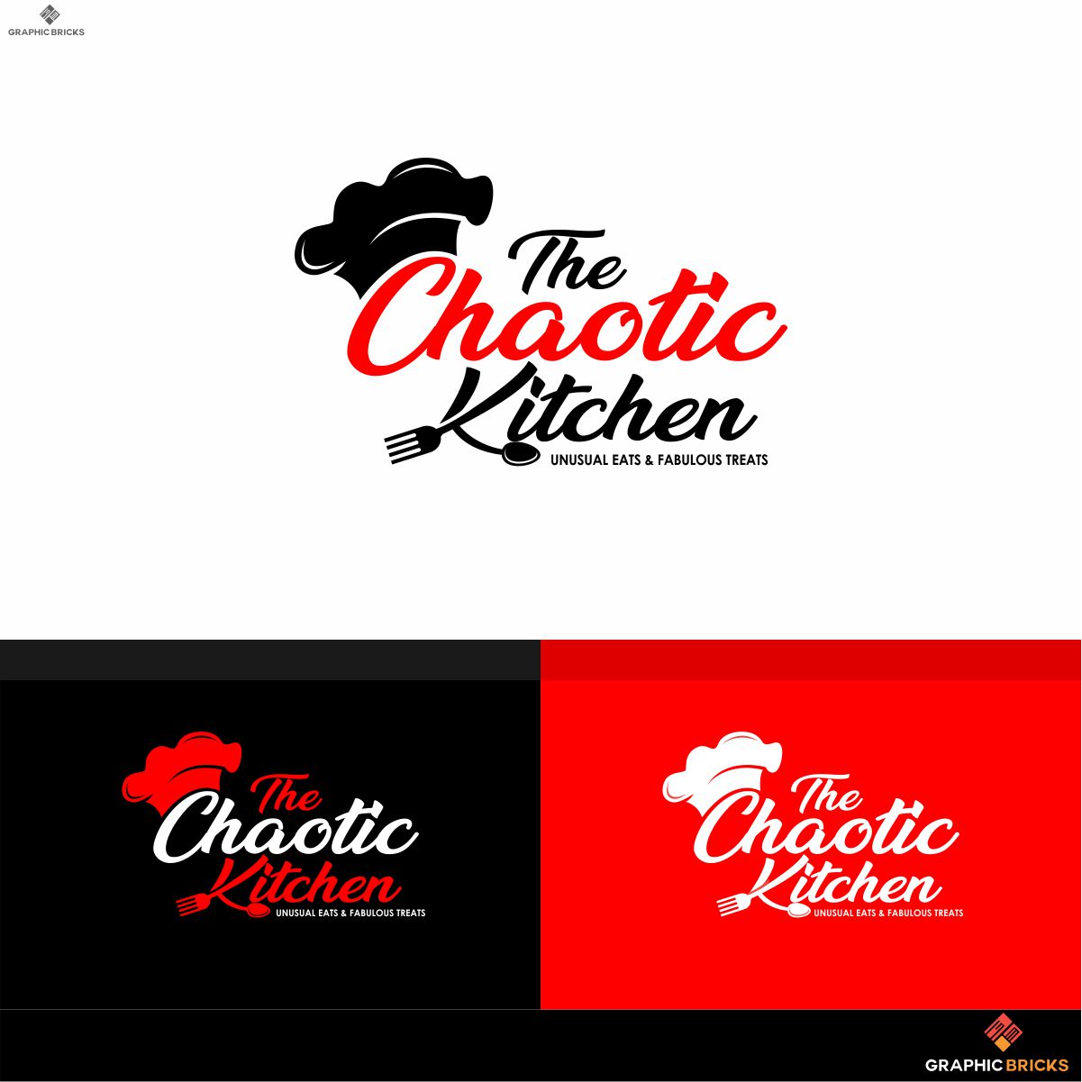 Bold, Modern, Food Service Logo Design for "The Chaotic Kitchen Unusual ...