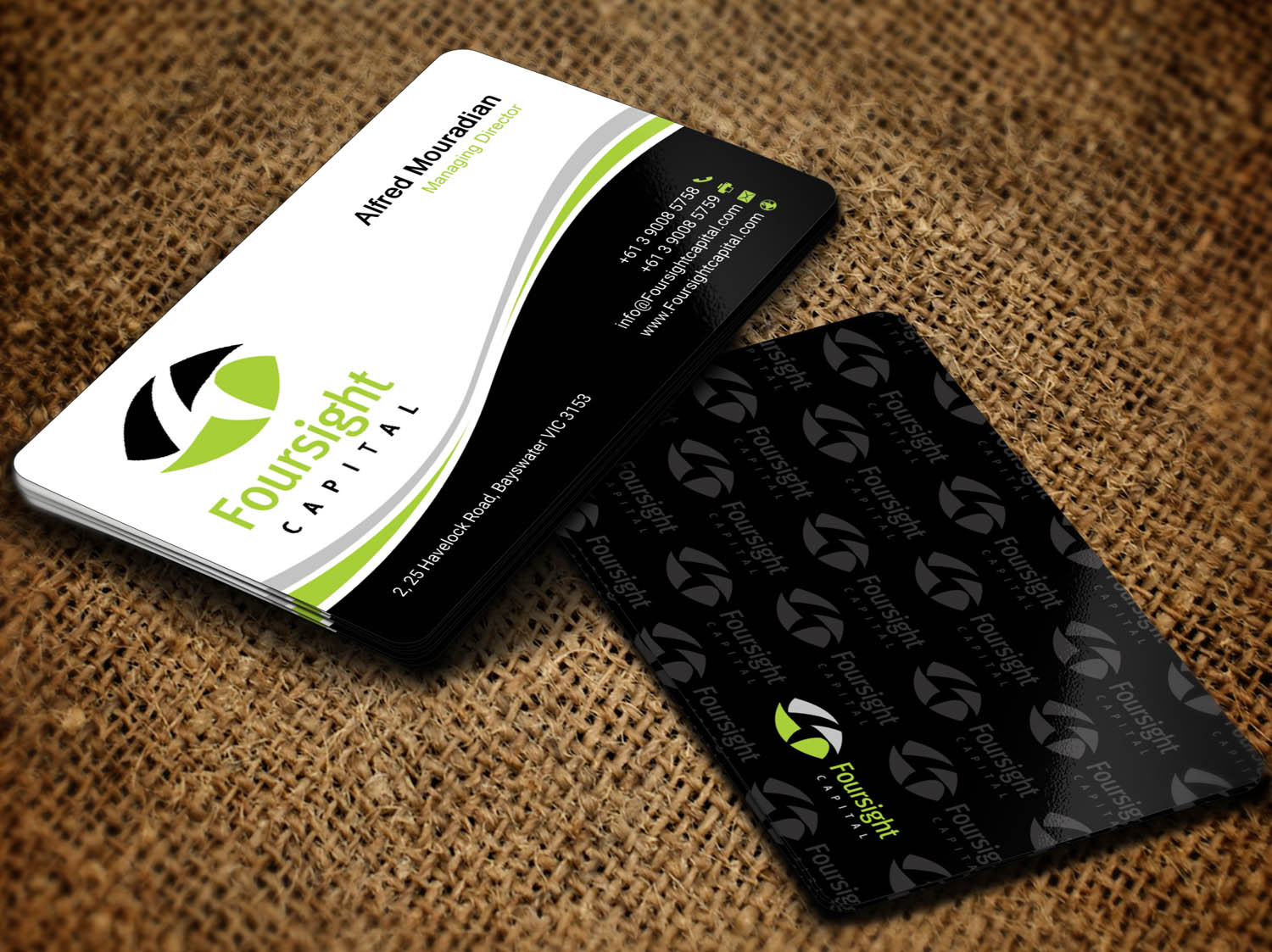 Upmarket, Modern, Financial Service Business Card Design for a Company ...