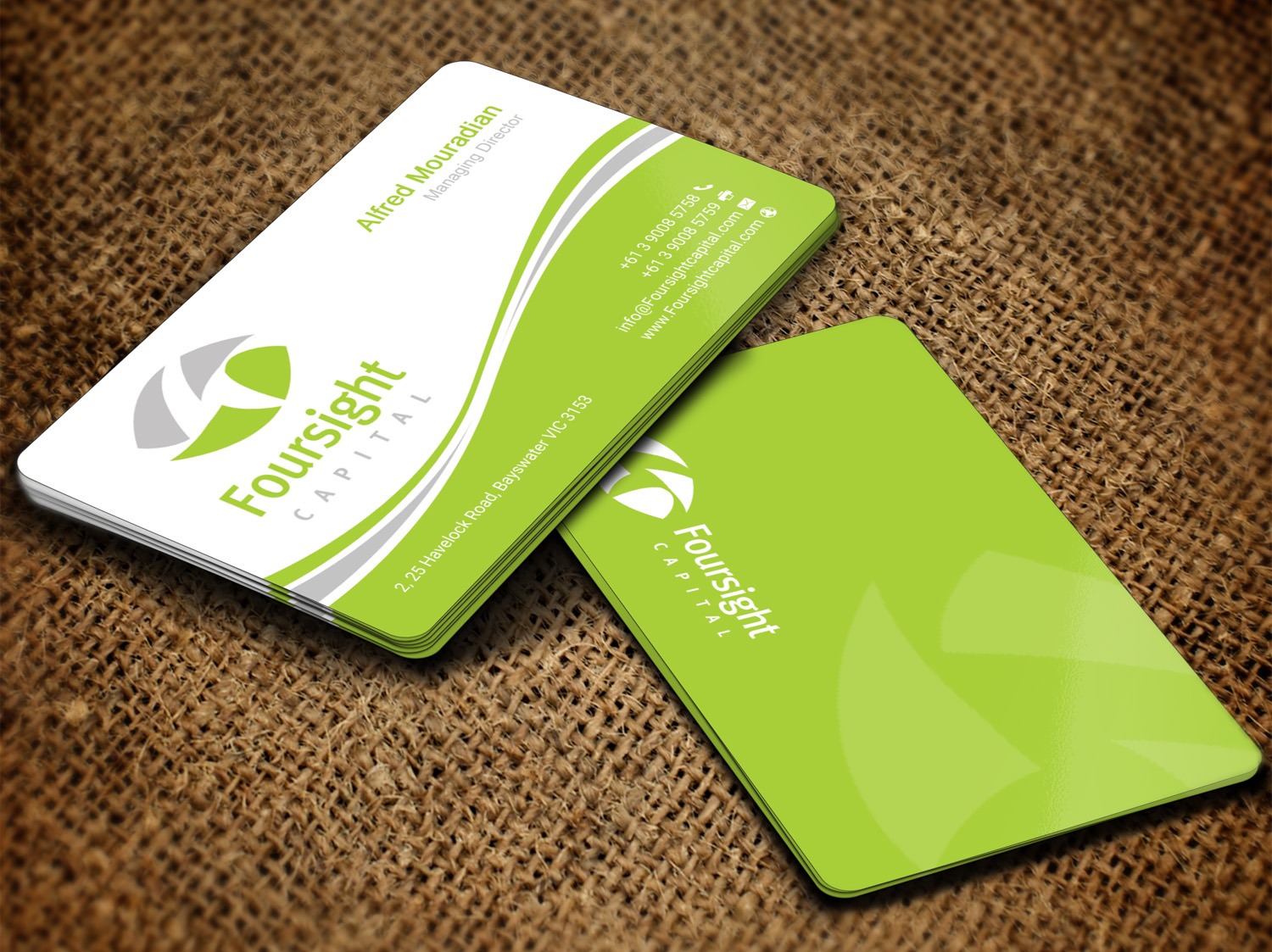 Upmarket, Modern, Financial Service Business Card Design for a Company ...
