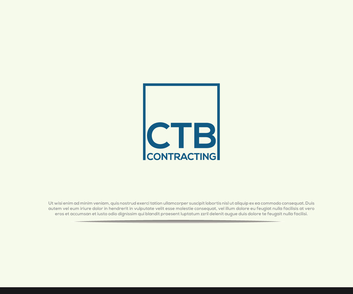 Modern, Professional, Residential Construction Logo Design for CTB ...