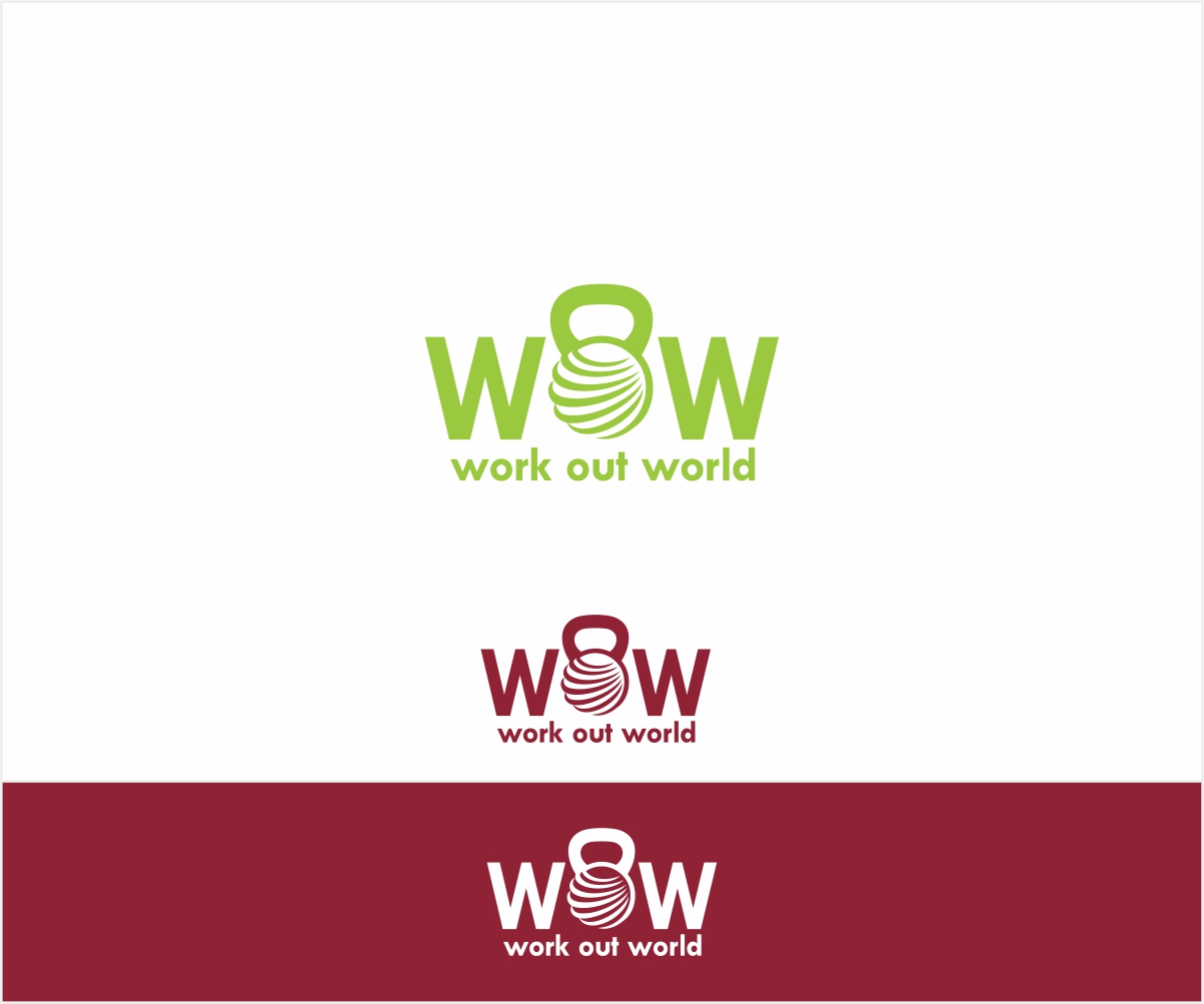 Personable, Colorful, Gym Logo Design for Wow -work out world by ...