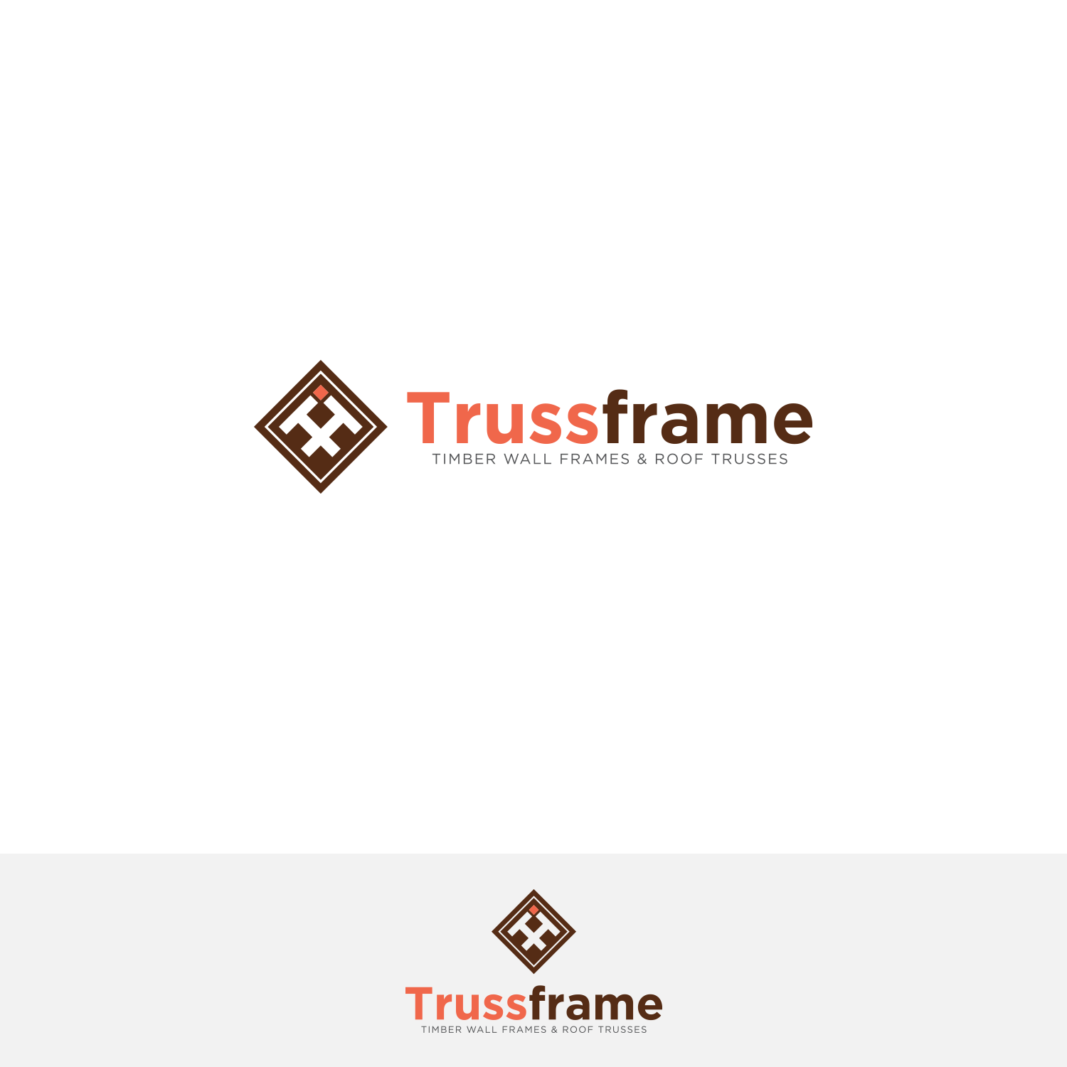 Modern, Professional, Building Logo Design for Trussframe by Paperfox ...