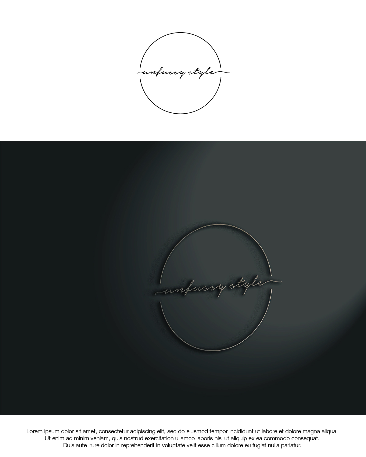 Playful, Modern, Fashion Logo Design for unfussy style by dzine studios ...