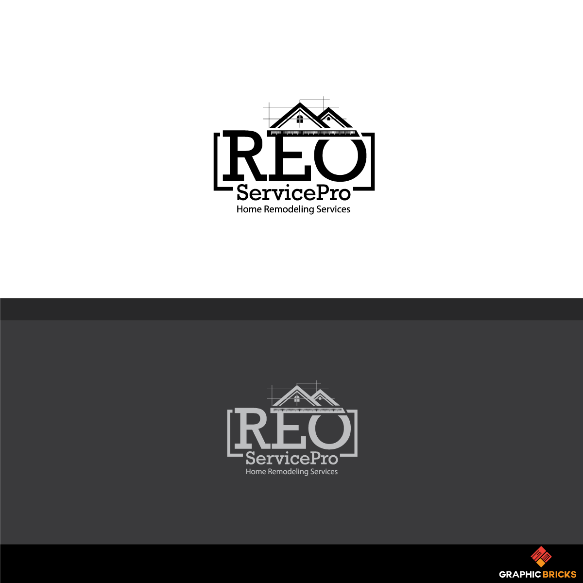 Upmarket, Masculine, Home Improvement Logo Design for REO-ServicePro ...