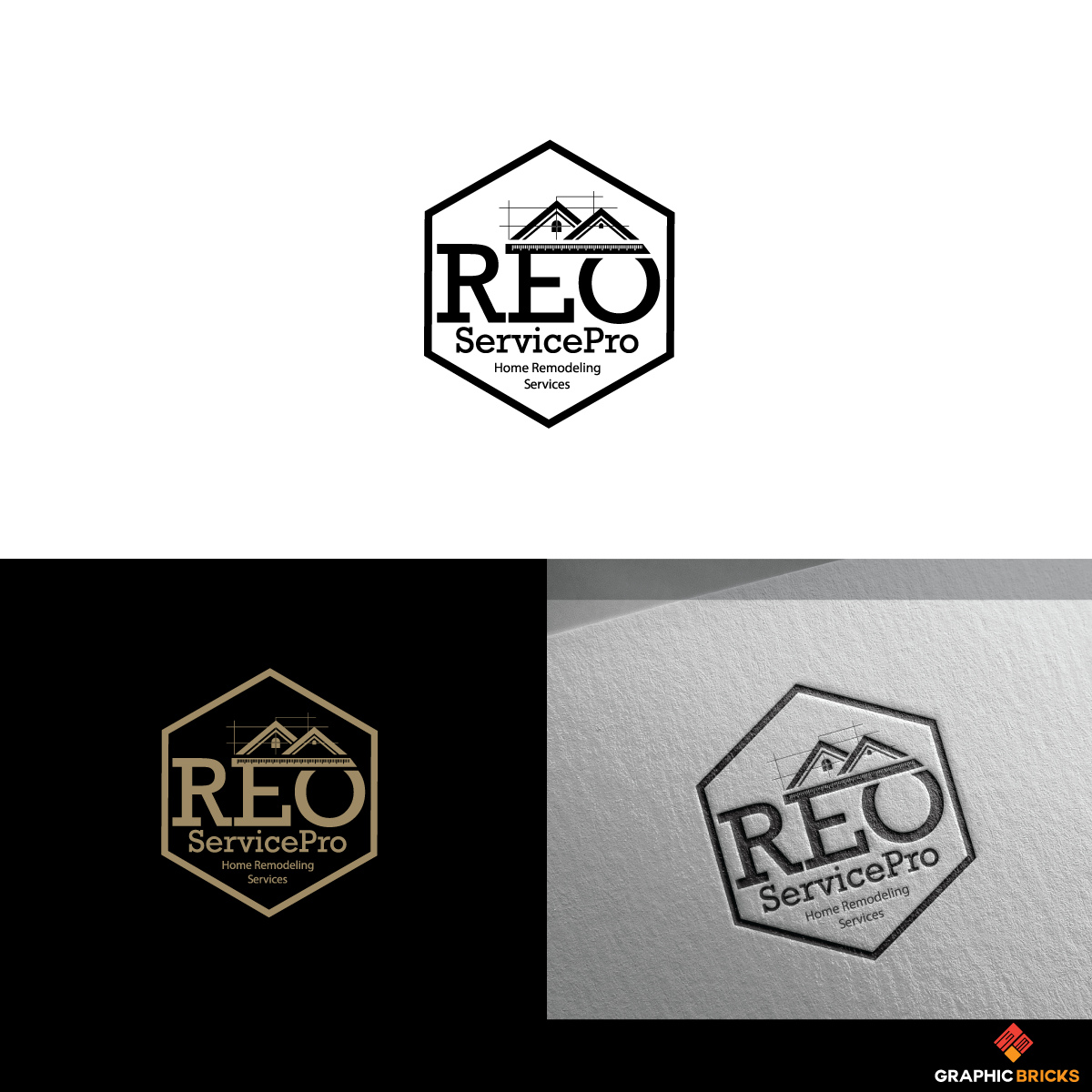 Upmarket, Masculine, Home Improvement Logo Design for REO-ServicePro ...