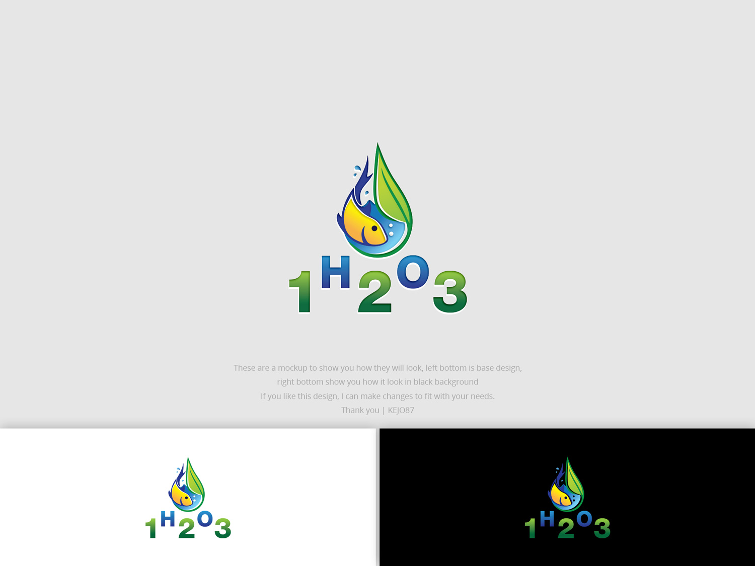 Professional, Bold, Water Treatment Logo Design for 1H2O3 by Kejo87 ...