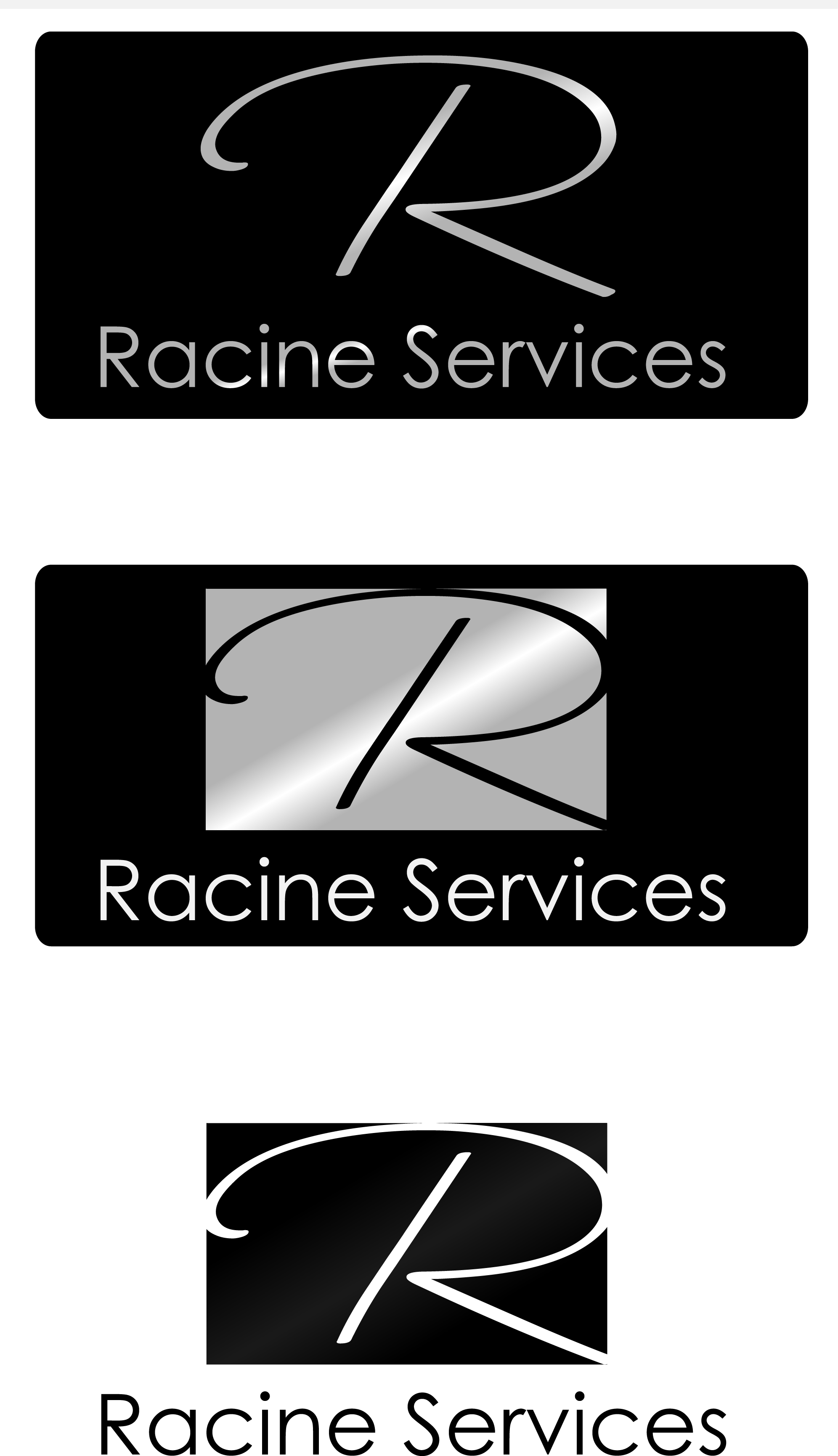 Elegant, Serious Logo Design for Racine Services by Margaretha Widen ...