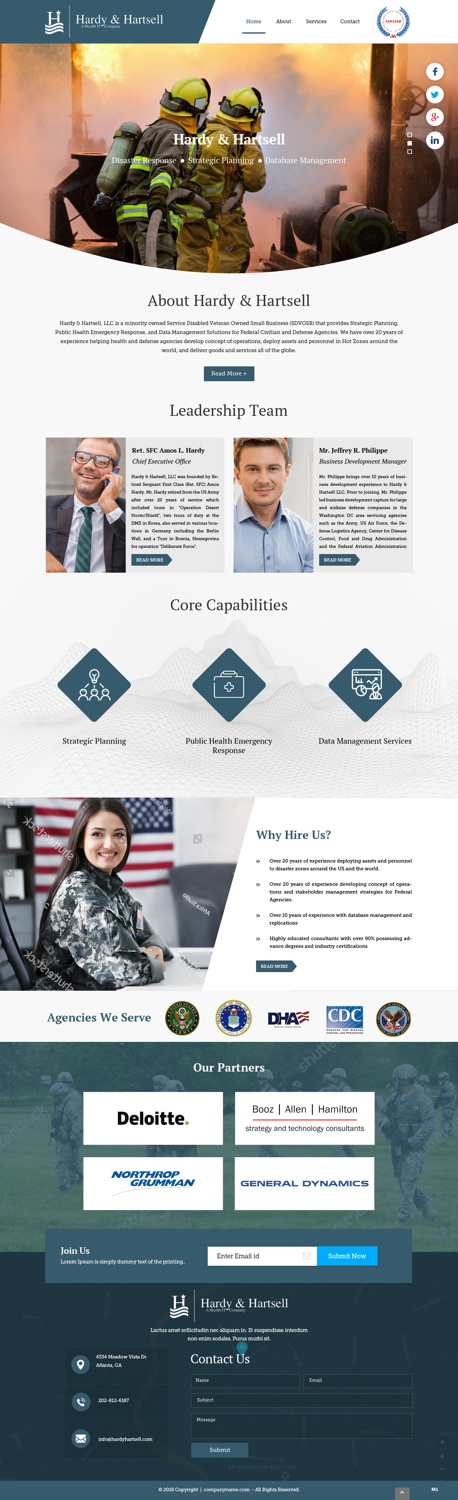 Modern, Professional, Government Web Design for a Company by pb ...