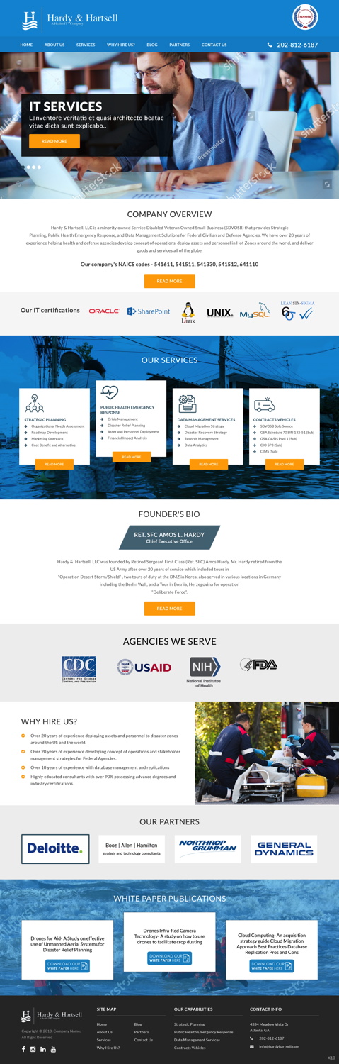 Modern, Professional, Government Web Design for a Company by pb ...