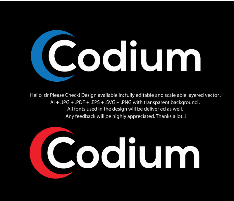 Upmarket, Elegant, Software Development Logo Design for Codium by juie ...