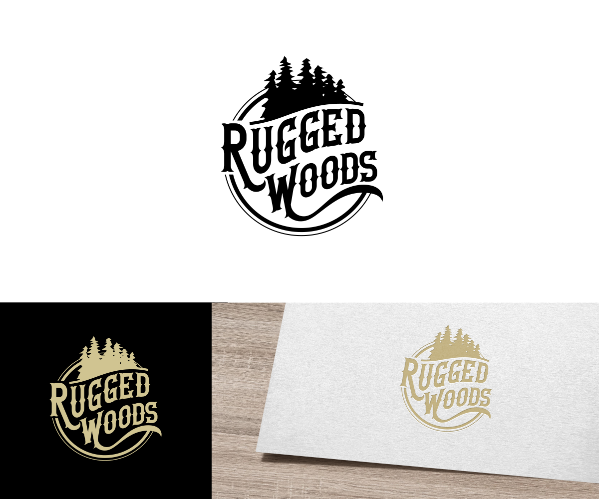 Bold, Masculine Logo Design for Rugged Woods by VGB | Design #18445398