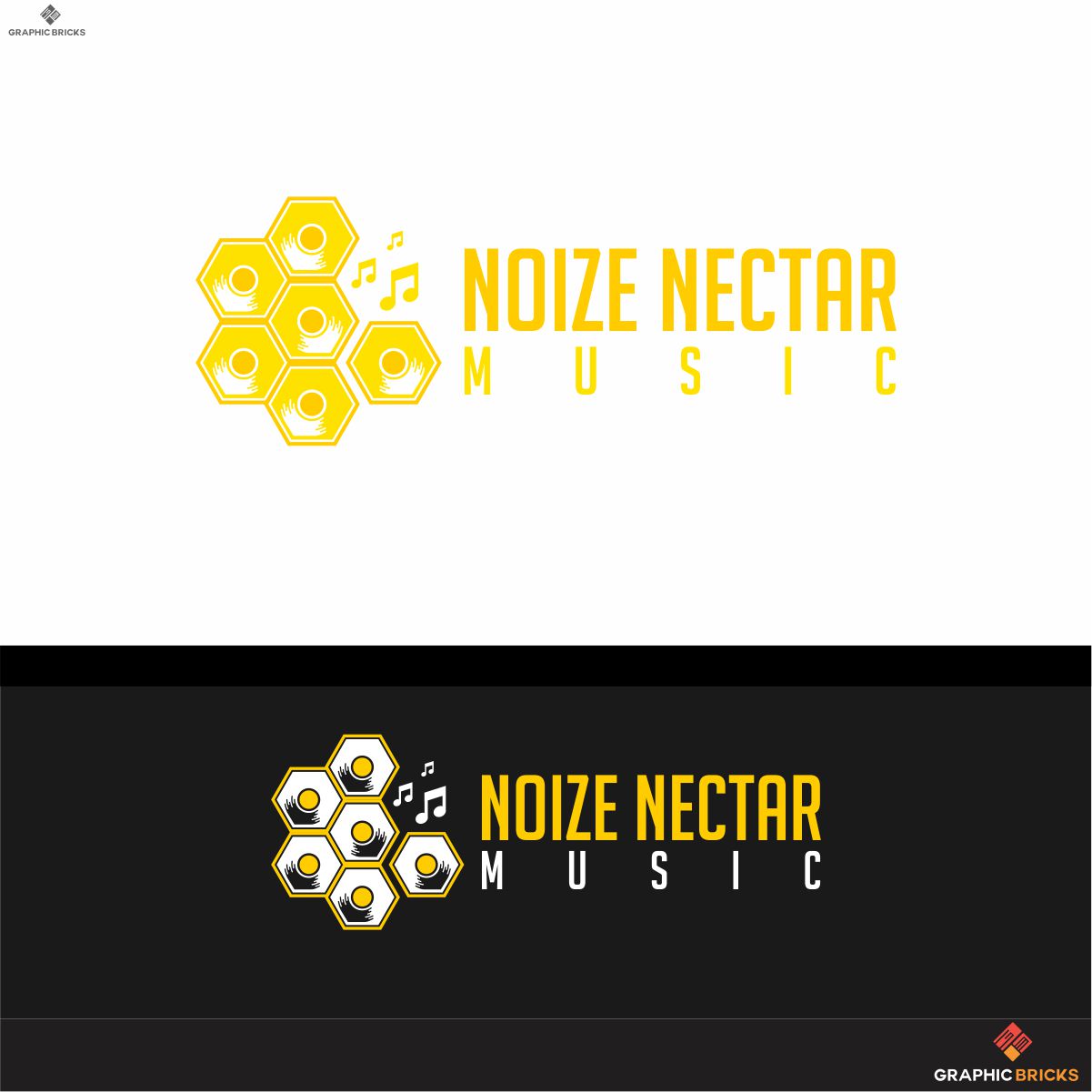 Modern, Masculine Logo Design for Noize Nectar Music by Graphic Bricks ...