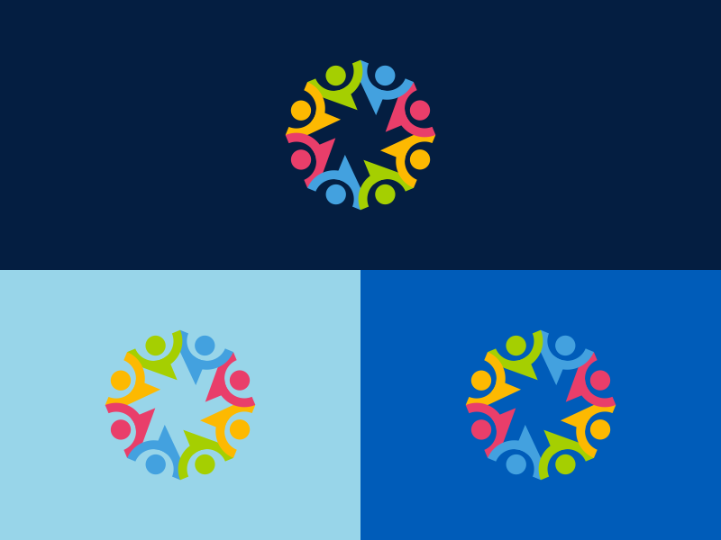 Colorful, Modern Logo Design for The values are "Connect, Empower ...