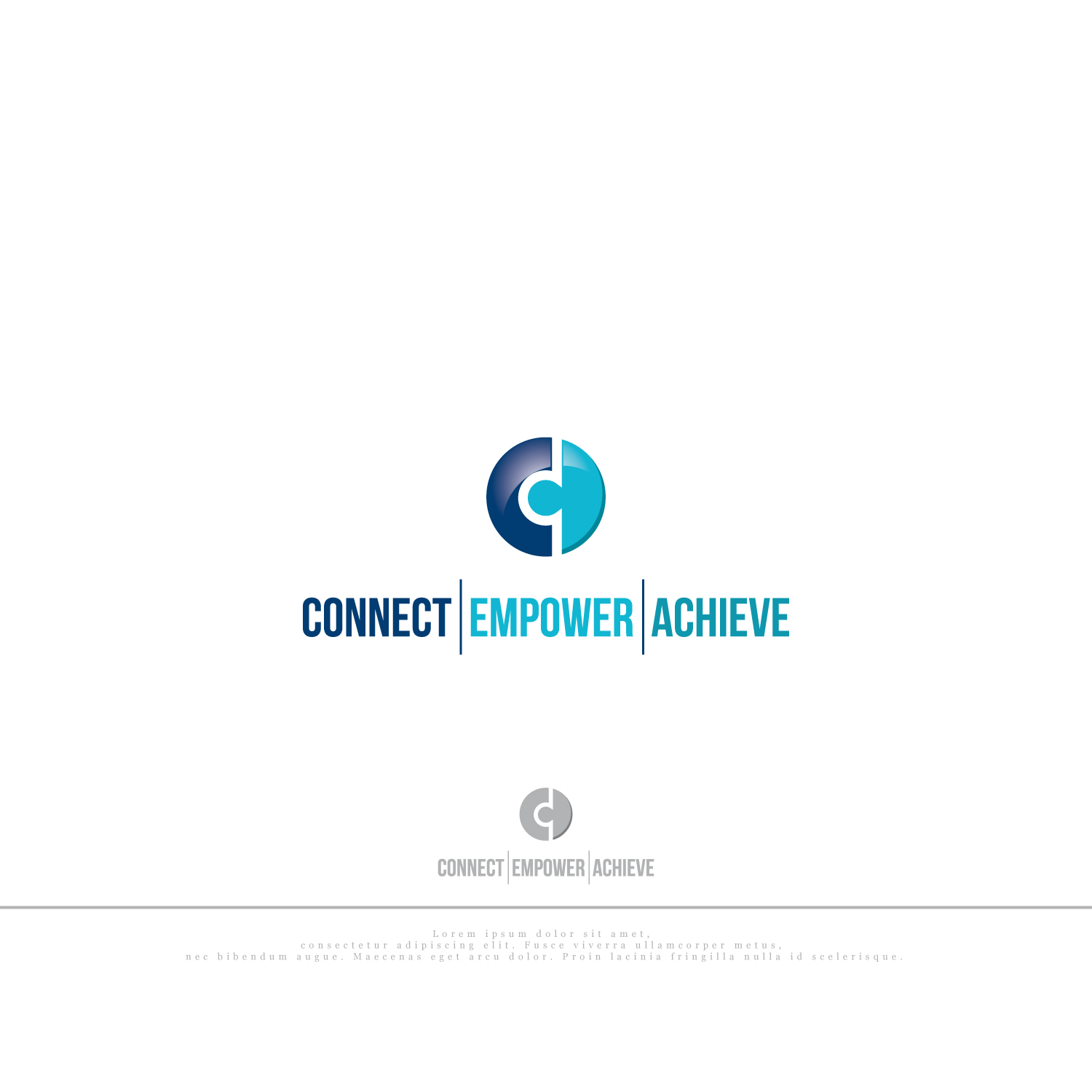 Colorful, Modern Logo Design for The values are "Connect, Empower ...