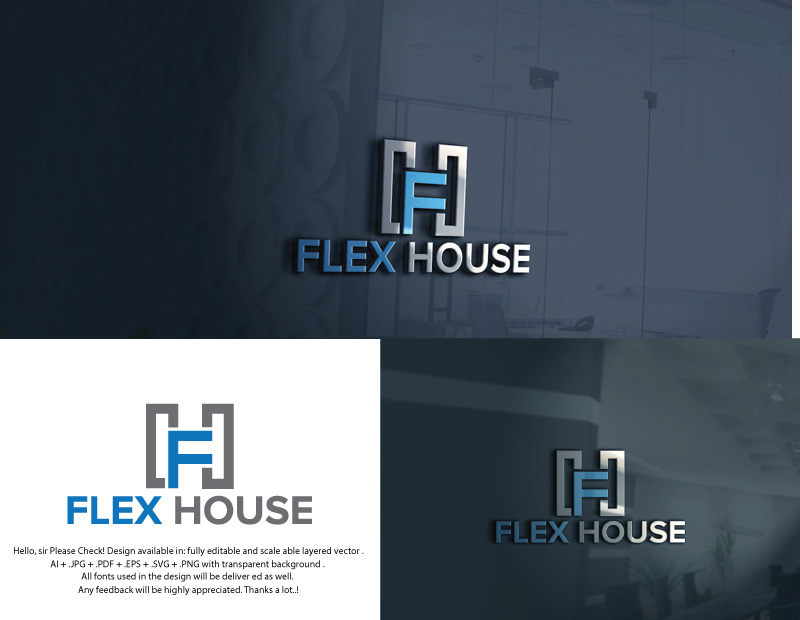 Modern, Professional Logo Design for Flex House by juie design | Design ...