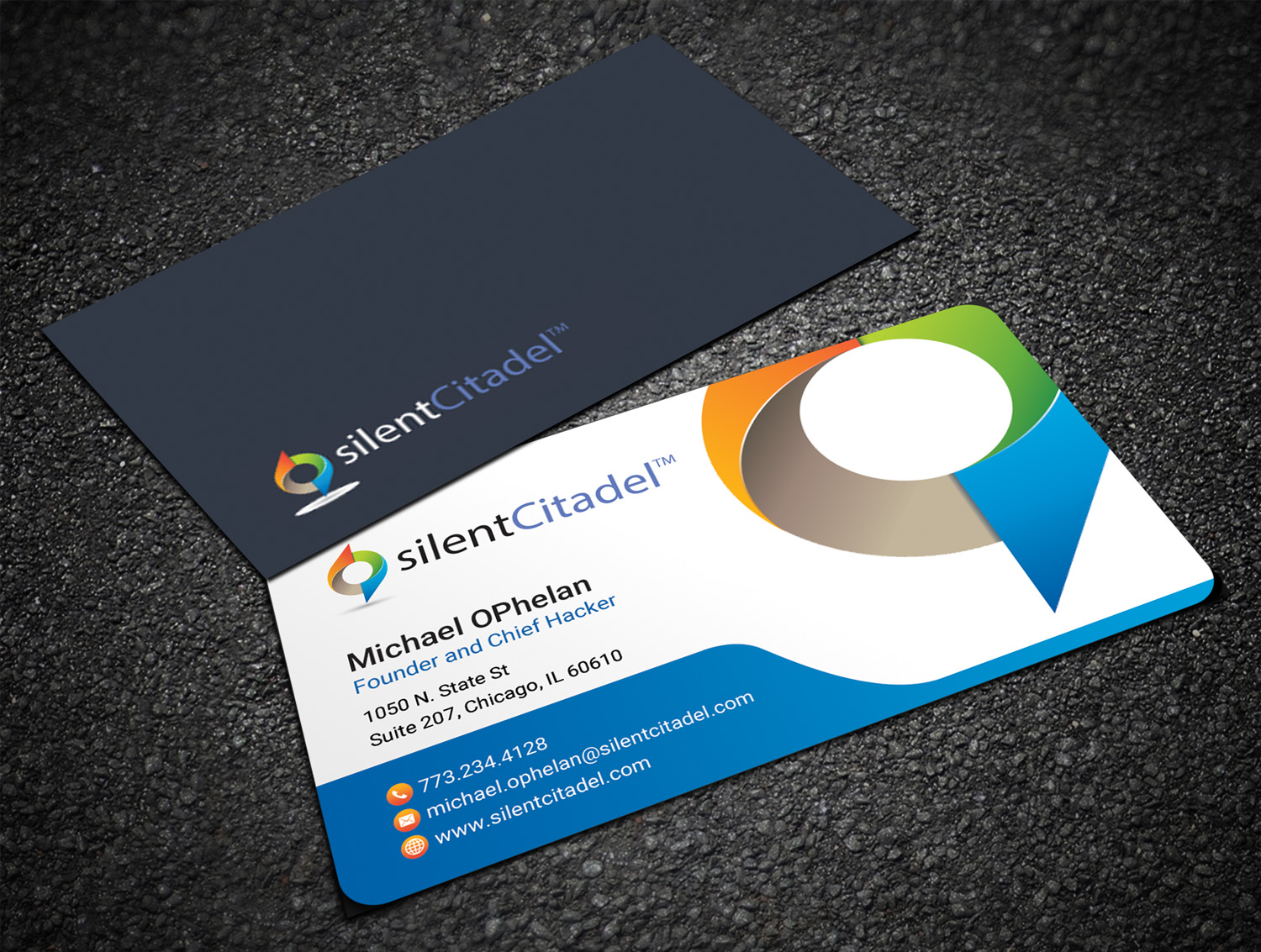Elegant, Playful, Computer Security Business Card Design for a Company ...