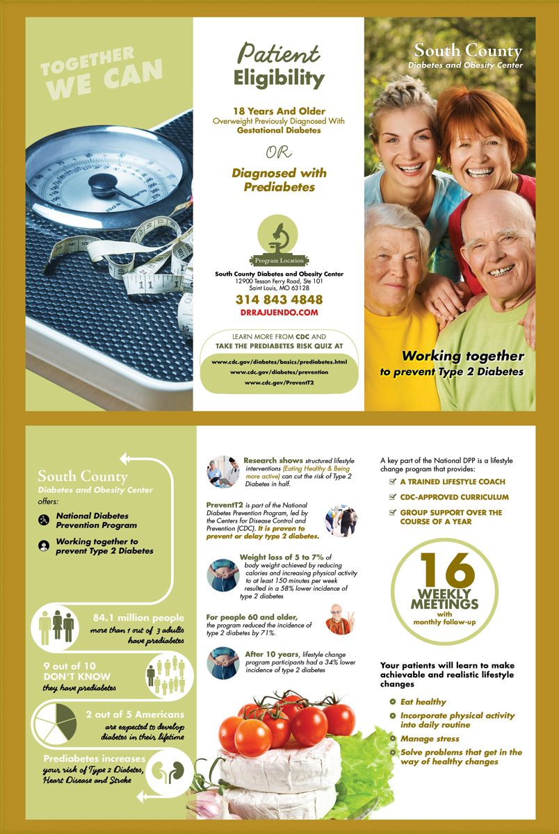Elegant, Playful Flyer Design for South County Diabetes and Obesity ...