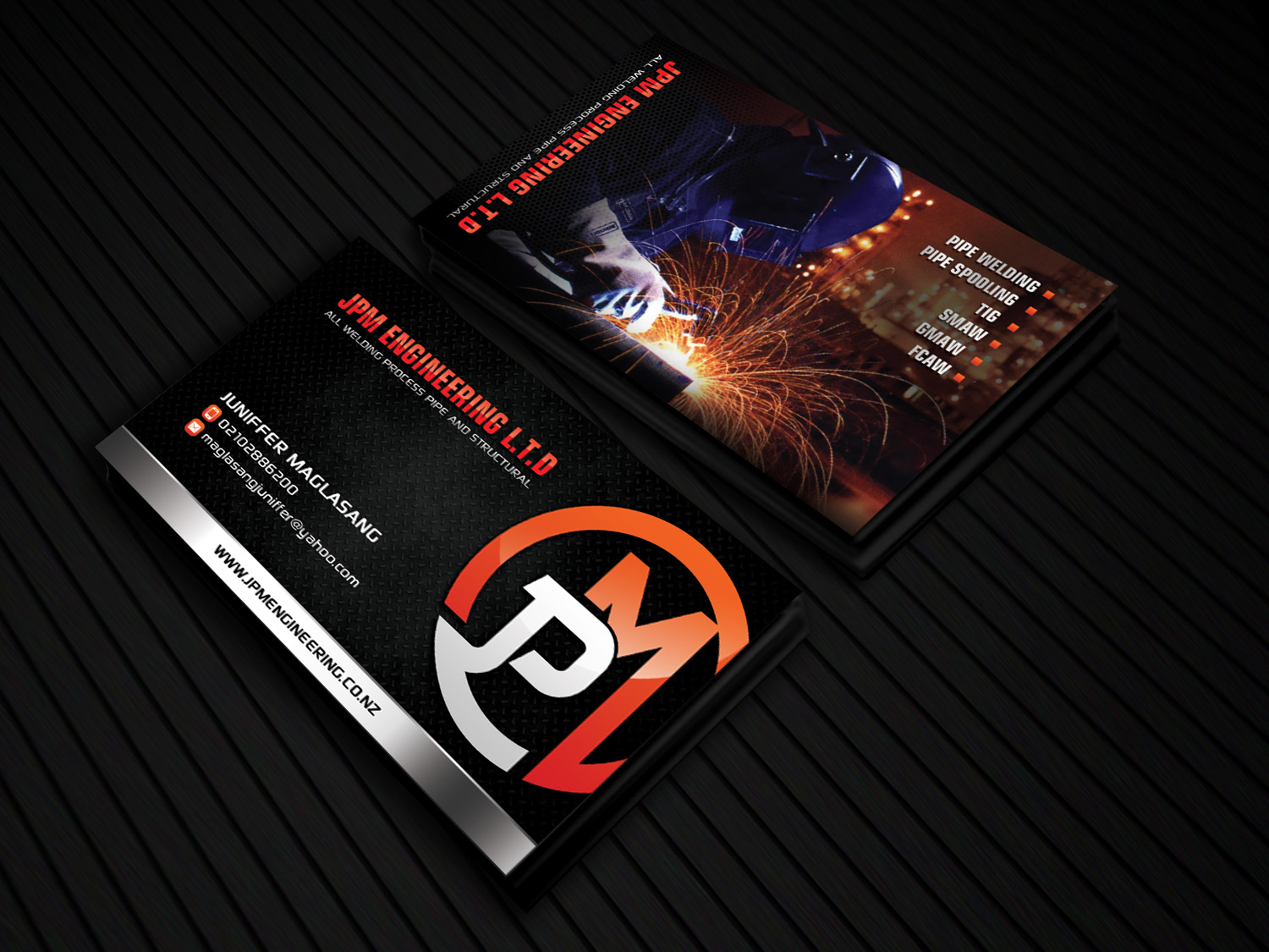 Elegant, Playful Business Card Design for JPM Engineering by Sandaruwan ...