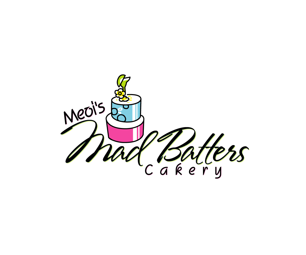 Playful, Feminine, Bakery Logo Design for Meoi's Mad Batters Cakery by ...