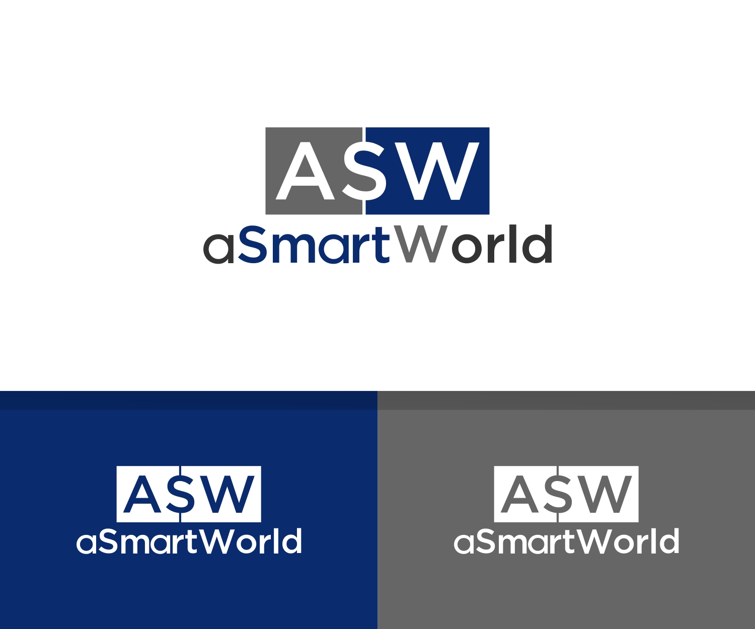 Serio, Moderno Diseño de Logo for aSmartWorld por V Solutions | Diseño ...