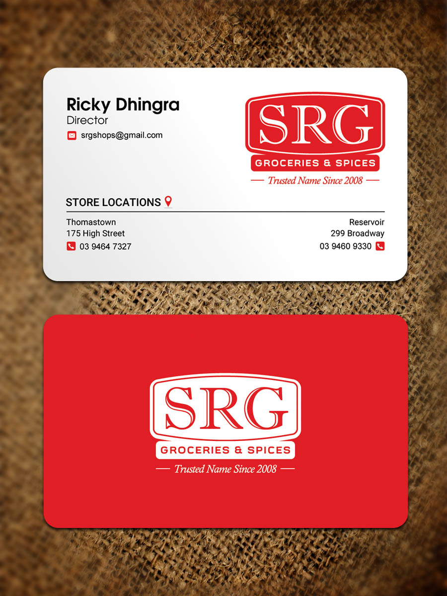 Elegant, Playful, Grocery Store Business Card Design for a Company by ...