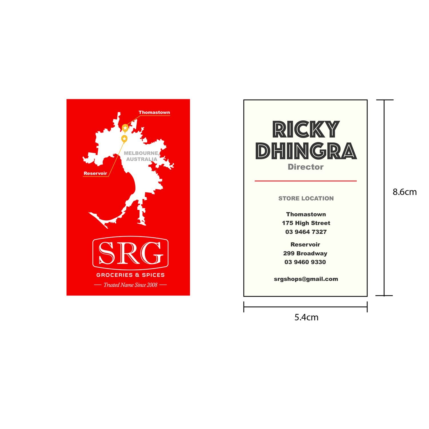 Elegant, Playful, Grocery Store Business Card Design for a Company by ...