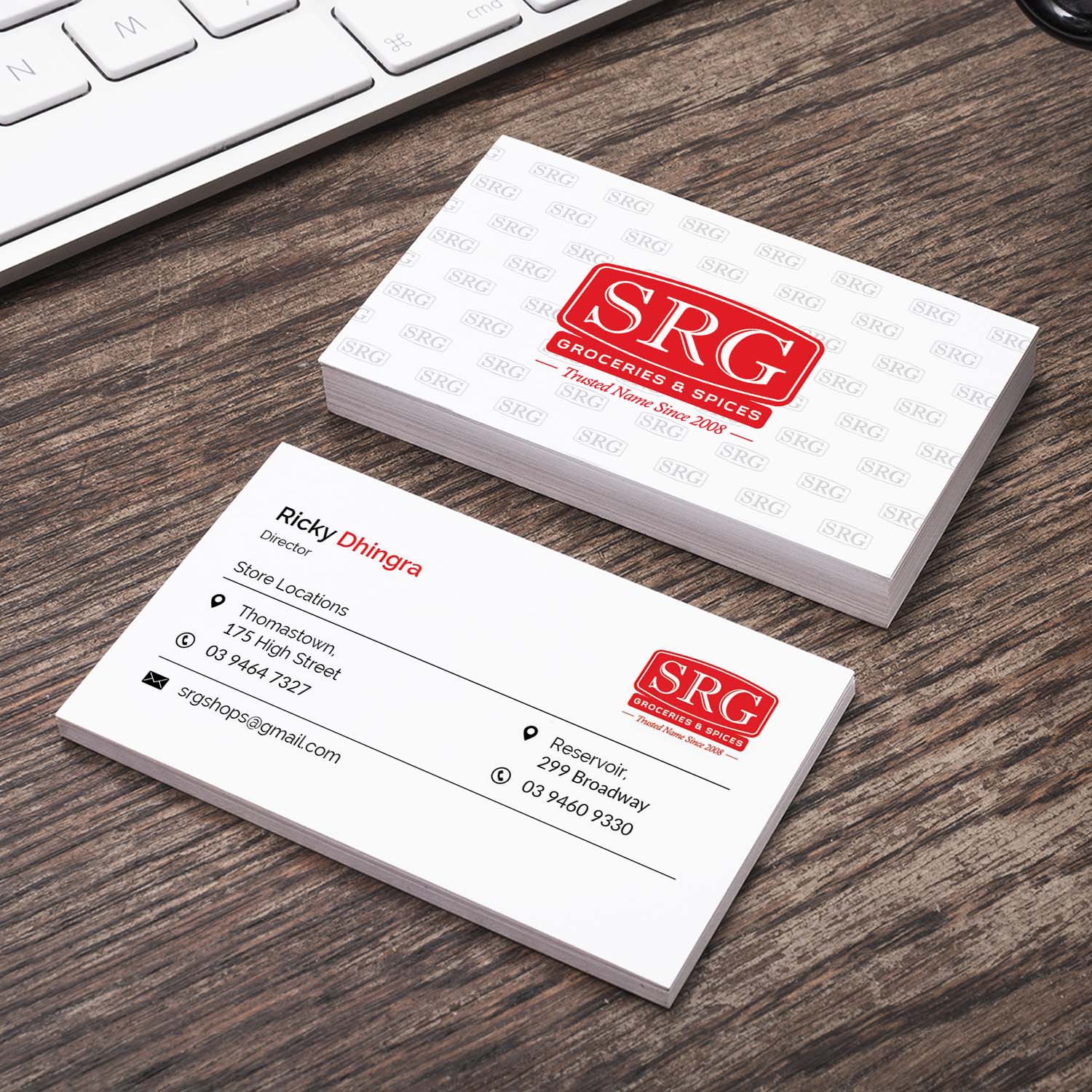 Elegant, Playful, Grocery Store Business Card Design for a Company by ...