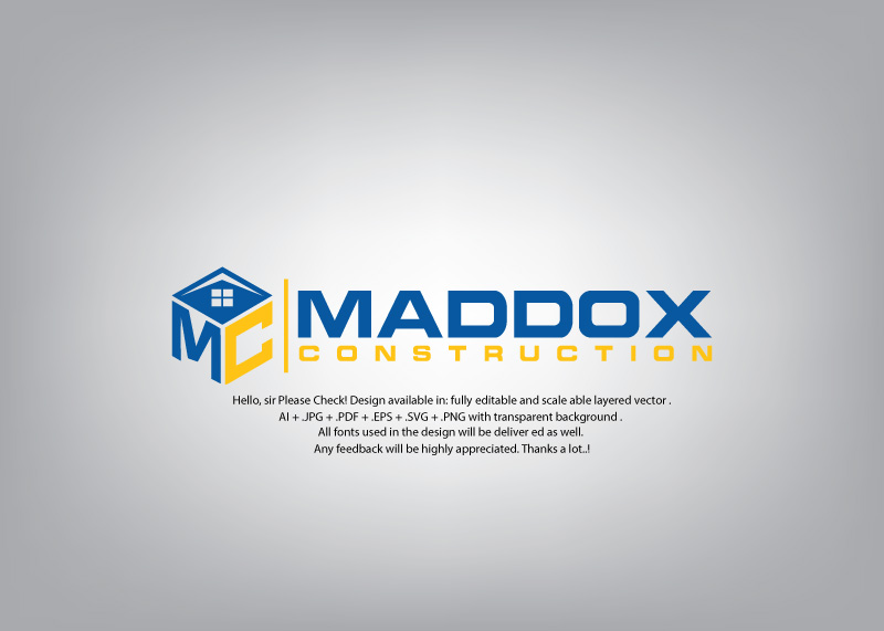 Upmarket, Serious, Construction Logo Design for Maddox Construction by ...