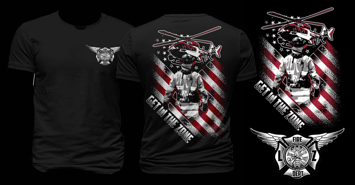 Bold, Masculine T-shirt Design for EMS Flight Safety Network by Bayu ...