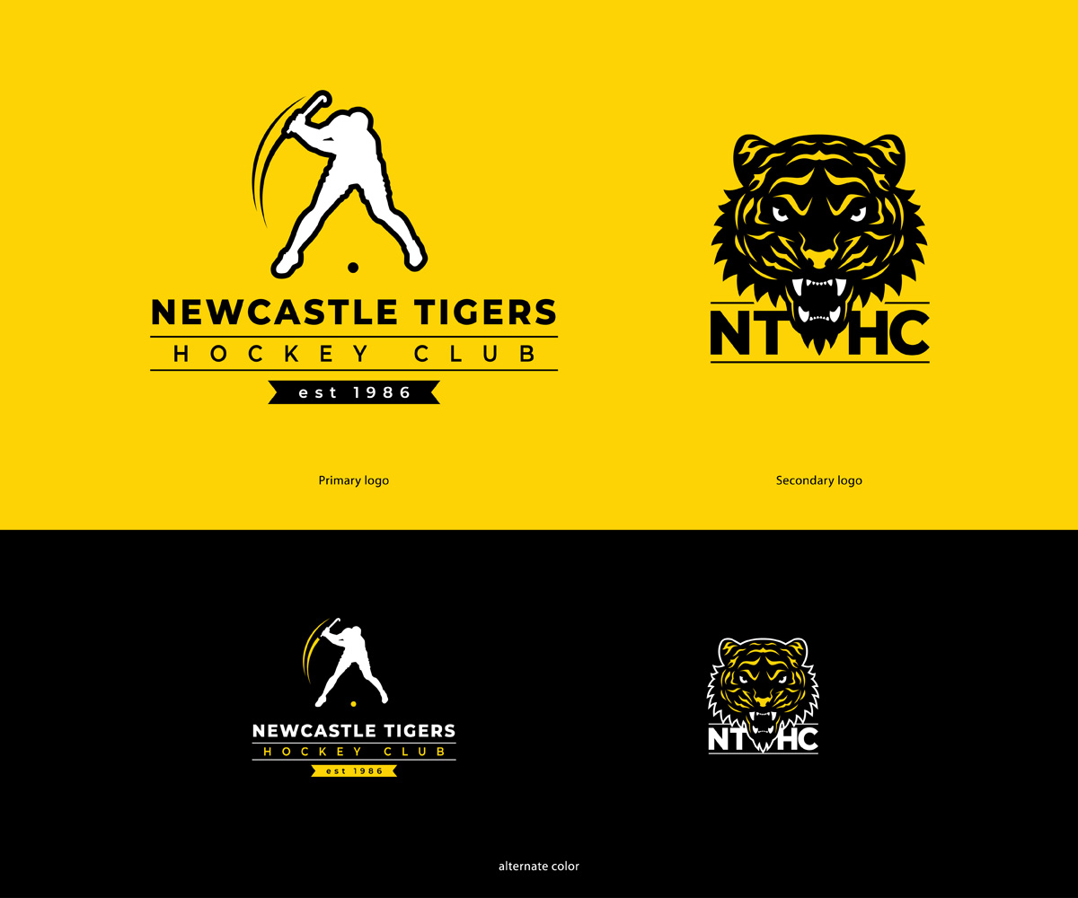 Bold, Modern, Club Logo Design for NEWCASTLE TIGERS HOCKEY CLUB est ...