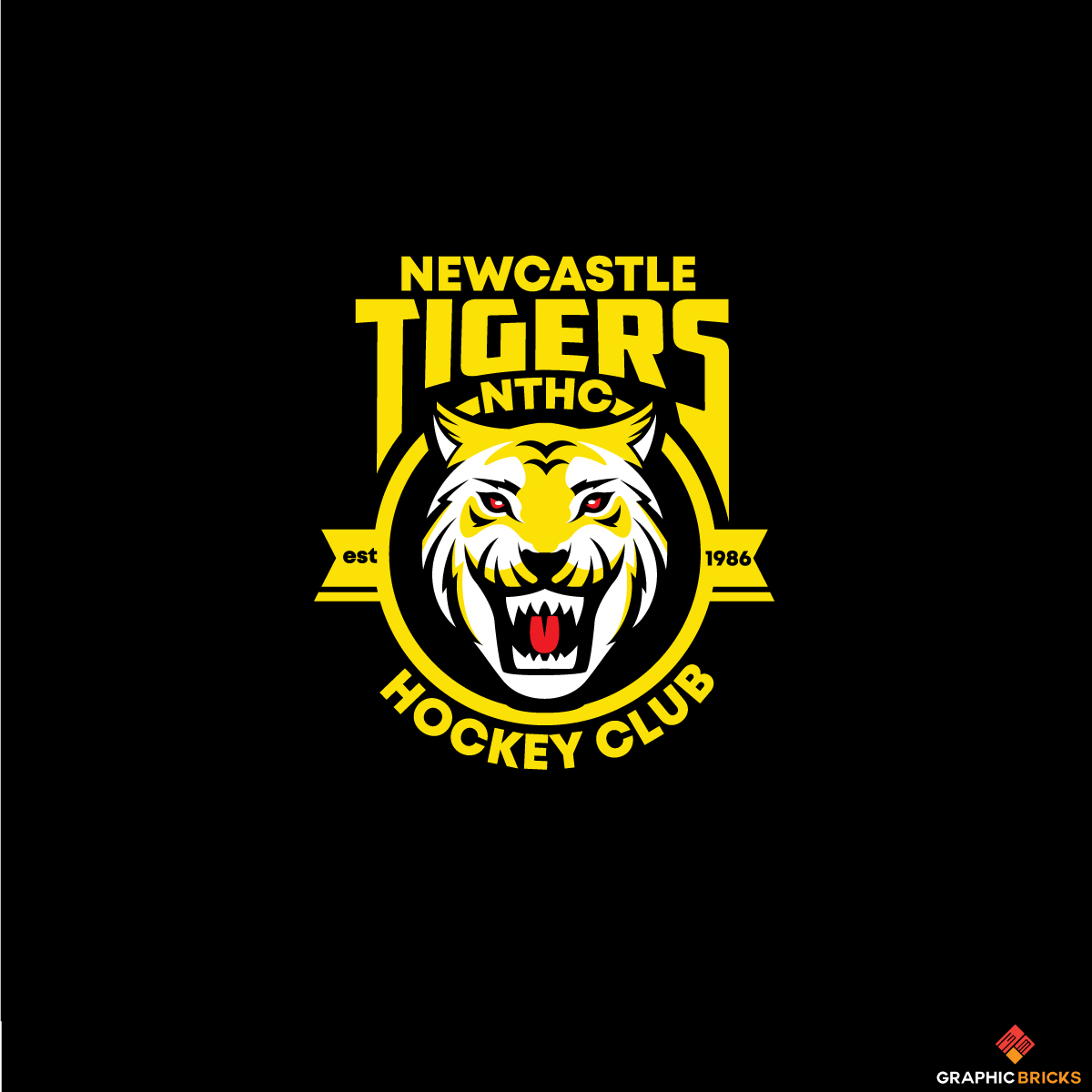 Bold, Modern, Club Logo Design for NEWCASTLE TIGERS HOCKEY CLUB est ...