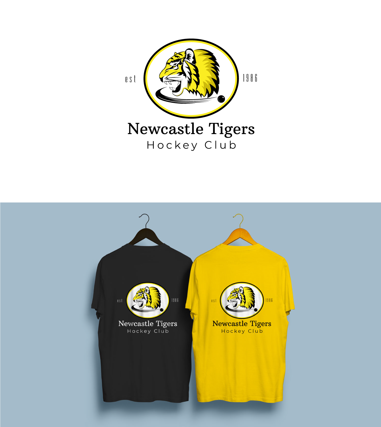 Bold, Modern, Club Logo Design for NEWCASTLE TIGERS HOCKEY CLUB est ...