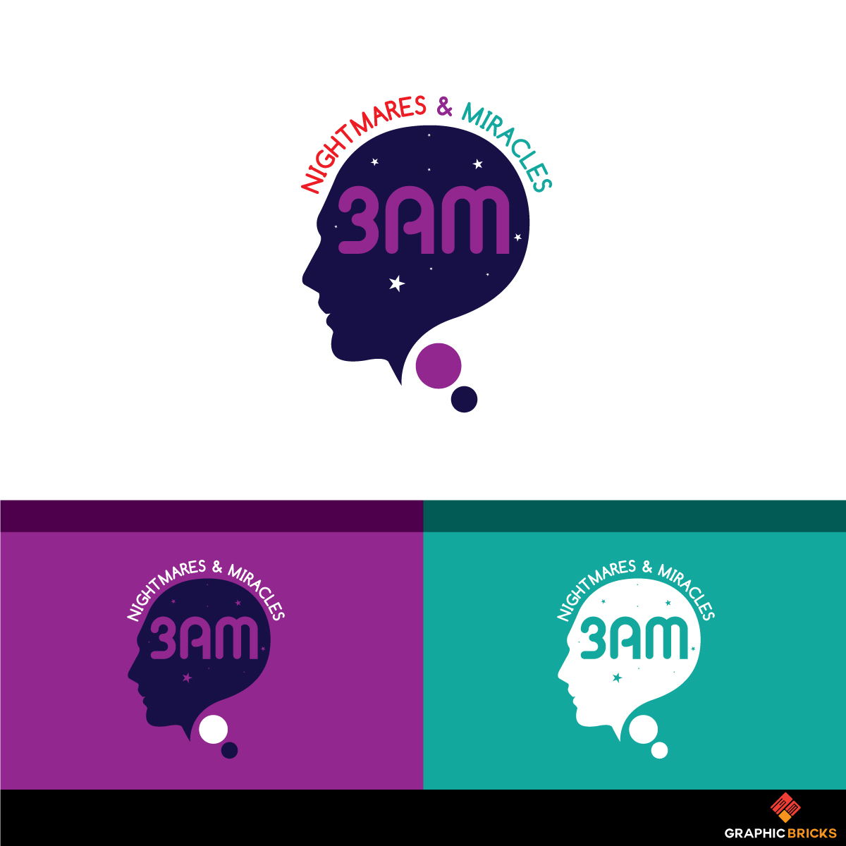 Bold, Upmarket Logo Design for 3AM Nightmares & Miracles by Graphic ...