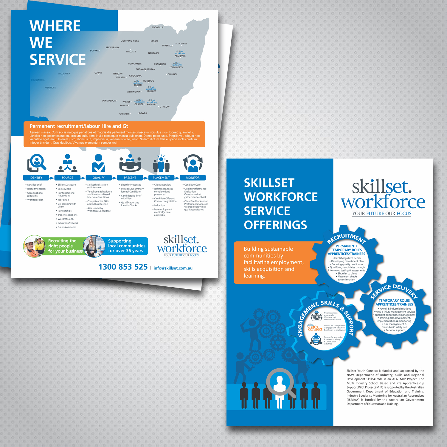 Bold, Modern, Recruitment Flyer Design for Skillset Limited by uk ...