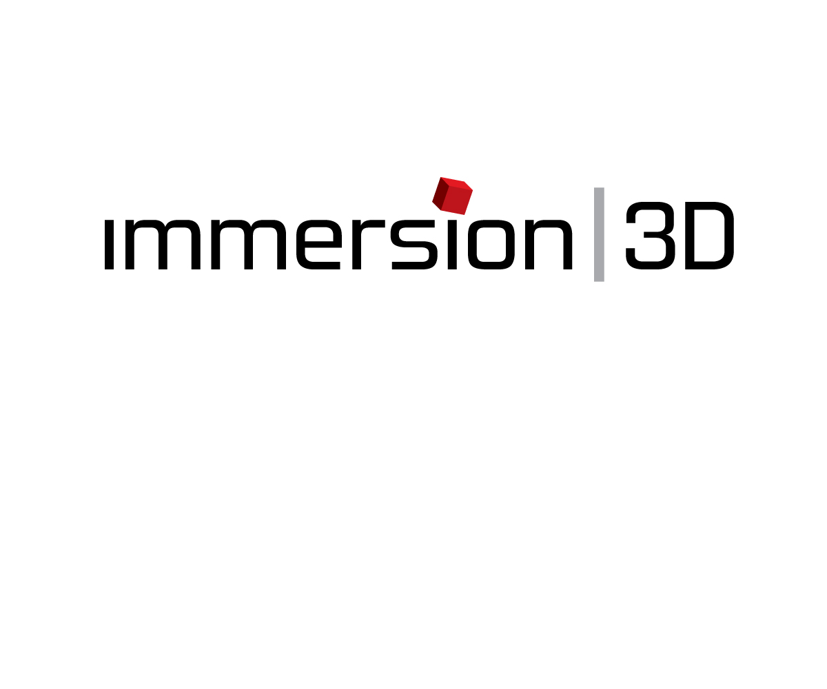 Elegant, Modern Logo Design for Immersion 3D with a tag line: "immerse ...