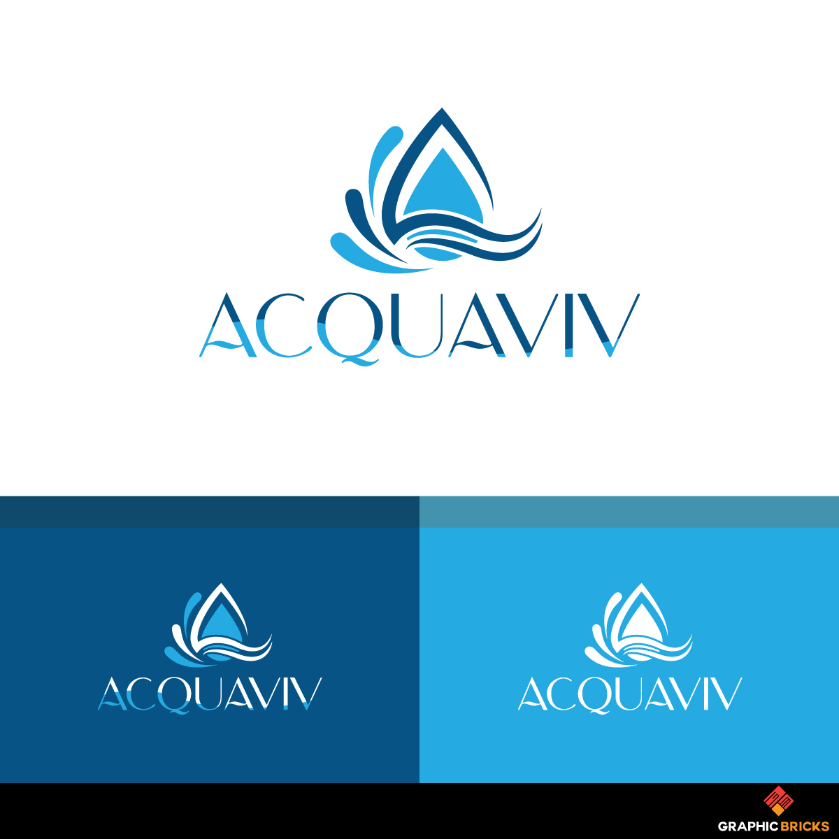 Elegant, Playful Logo Design for AcquaViv by Graphic Bricks | Design ...