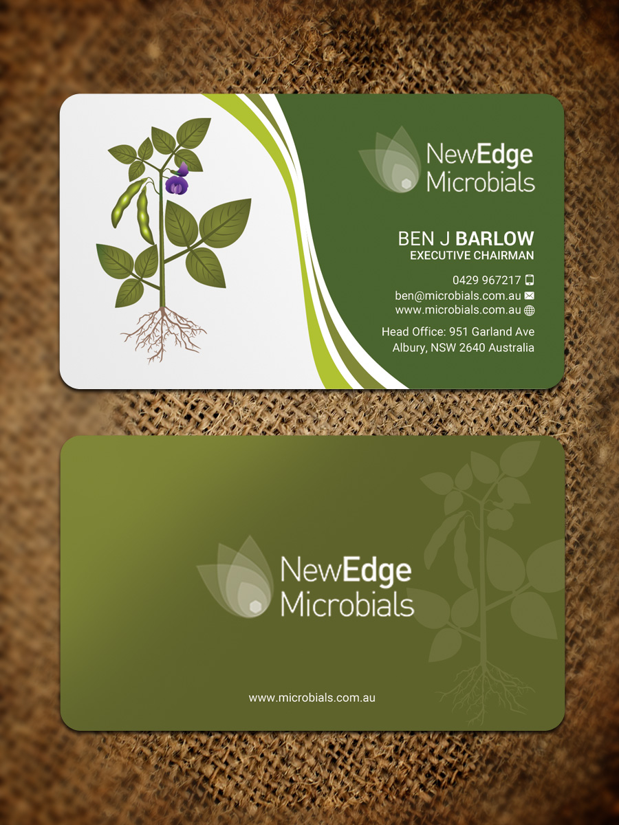 Elegant, Playful, Agriculture Business Card Design for New Edge ...
